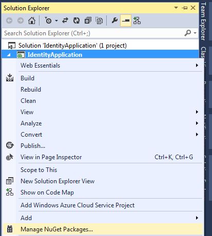 Introduction To ASP.Net Identity in MyGet